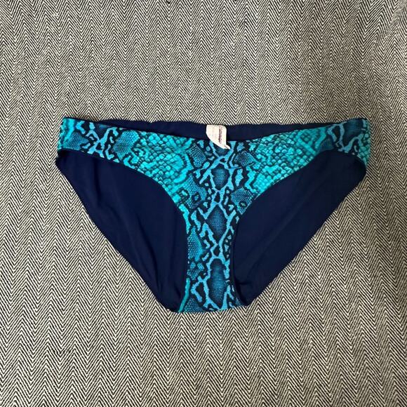 Commando | Swim | Commando Reversible Blue And Turquoise Bikini Bottoms ...